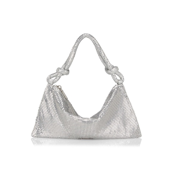 cult gaia | Bags | Cult Gaia Hera Nano Chain Mesh Shoulder Bag Silver ...